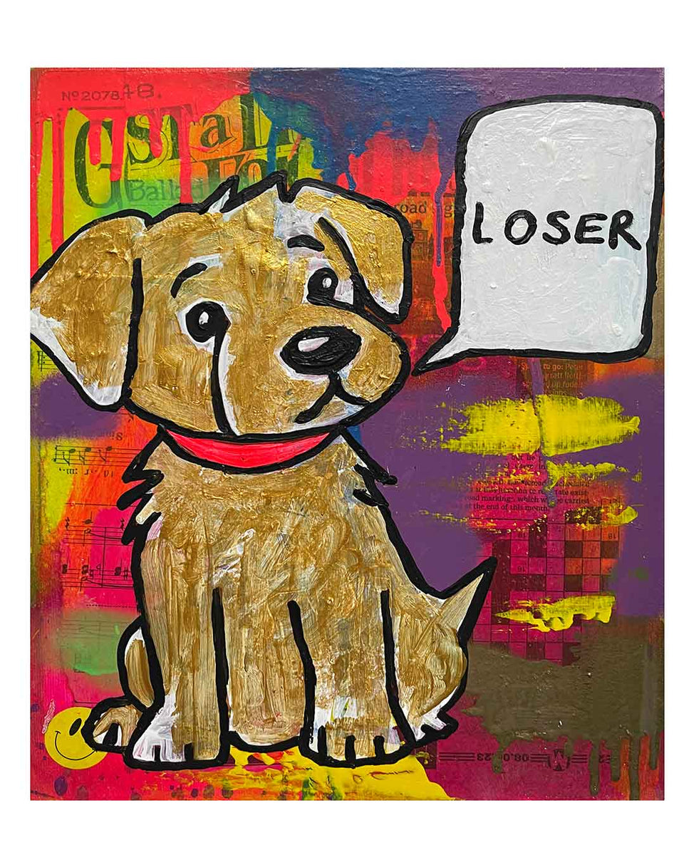 Loser Painting on Canvas – BARRIE J DAVIES