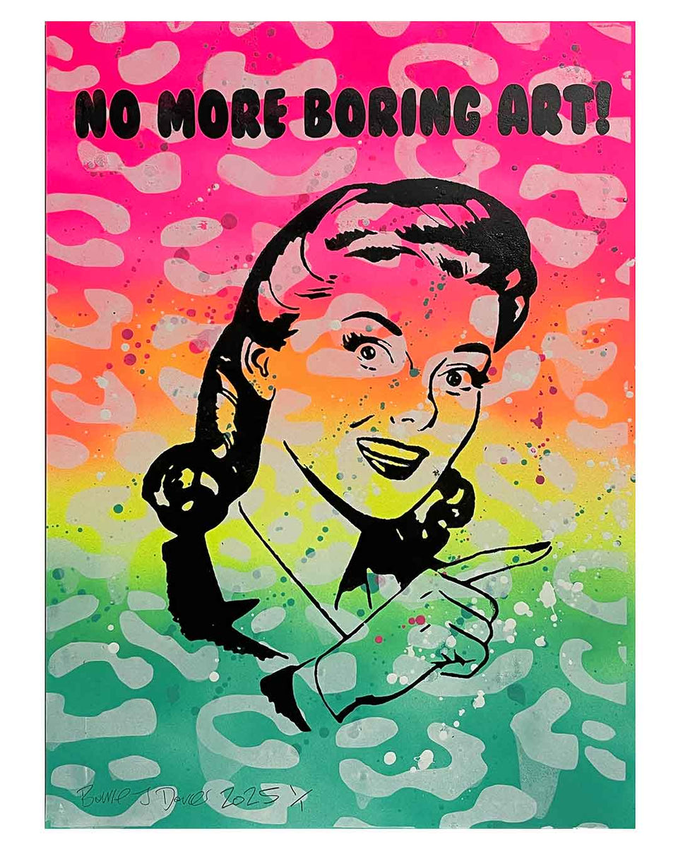 No More Boring Art Print – BARRIE J DAVIES
