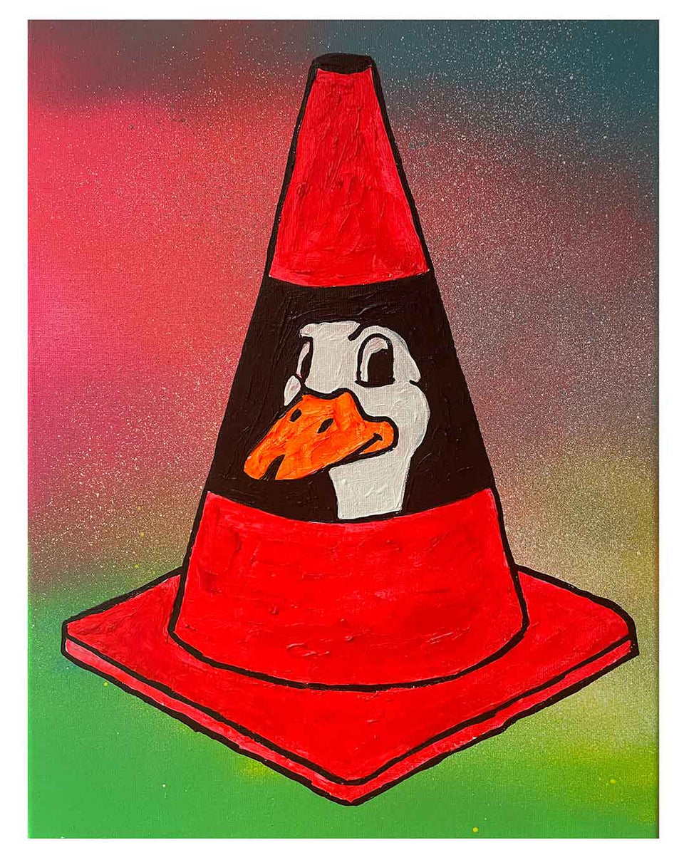 Peeking Duck Painting – BARRIE J DAVIES